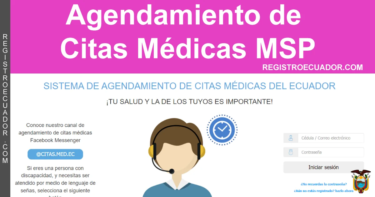 Agendamiento de Citas Médicas MSP Ecuador