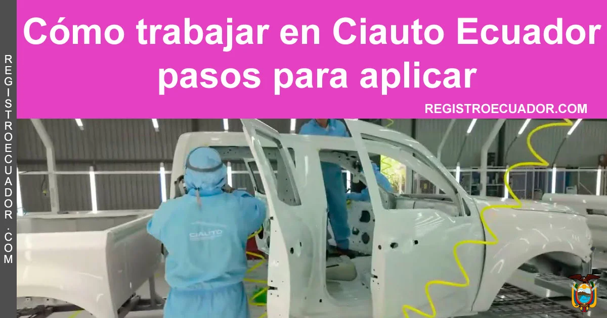 Cómo trabajar en Ciauto Ecuador: pasos clave para aplicar