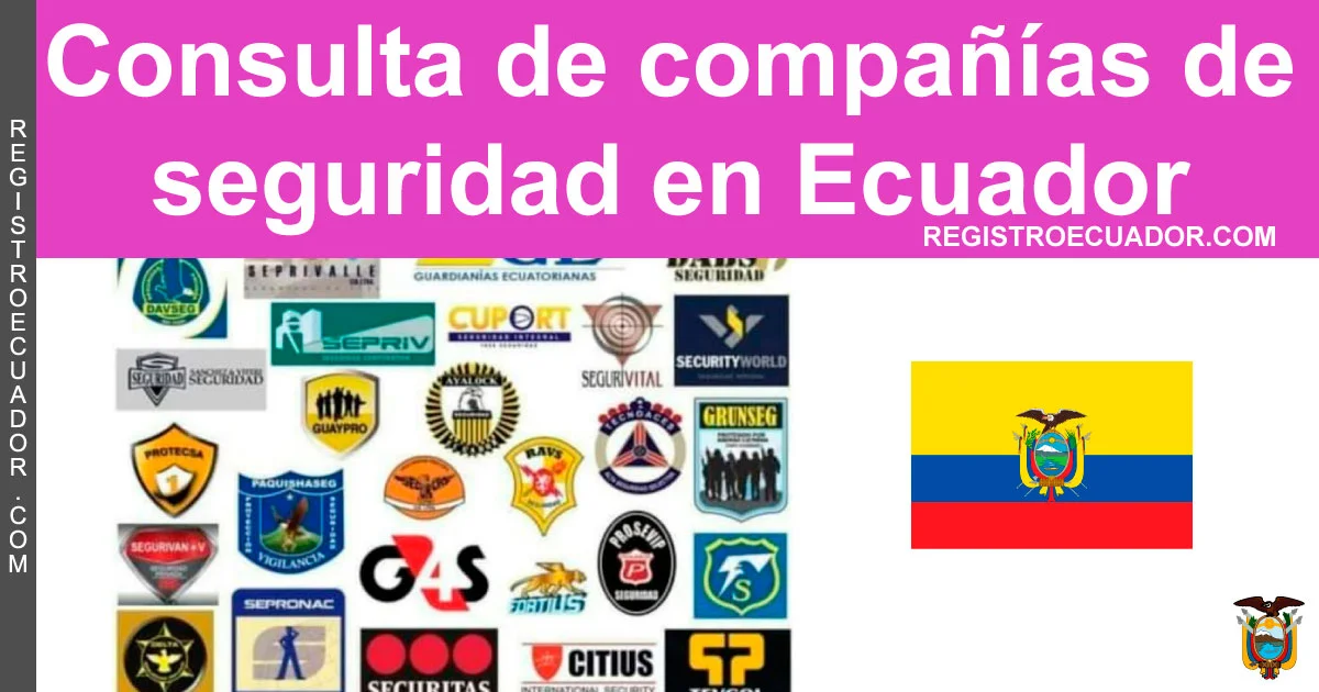 Consulta de compañías de seguridad en Ecuador SICOSEP