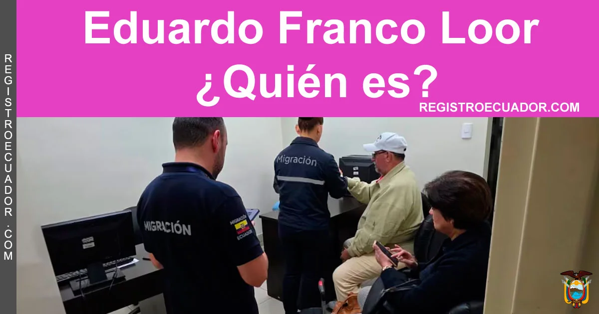 Eduardo Franco Loor ¿Quién es y por qué es tendencia?